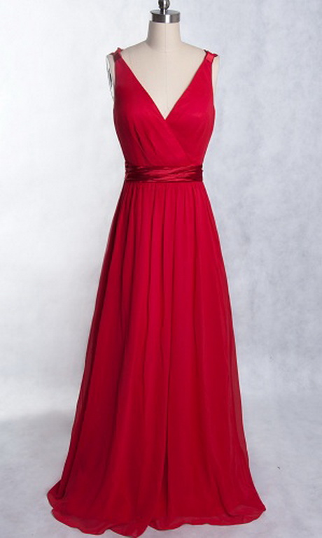 Rotes langes abendkleider